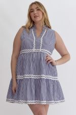 ABIGAIL PLUS STRIPED DRESS – Patton's